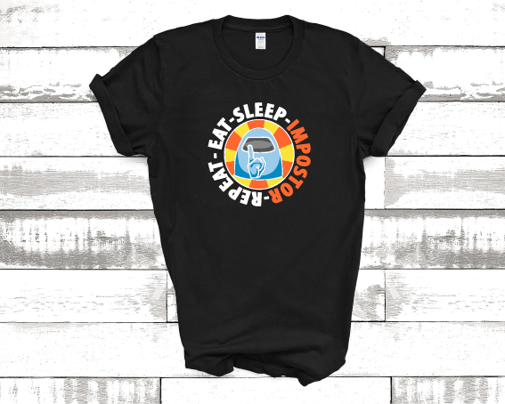 Among Us Eat Sleep Impostor Tee | Impact Graphics